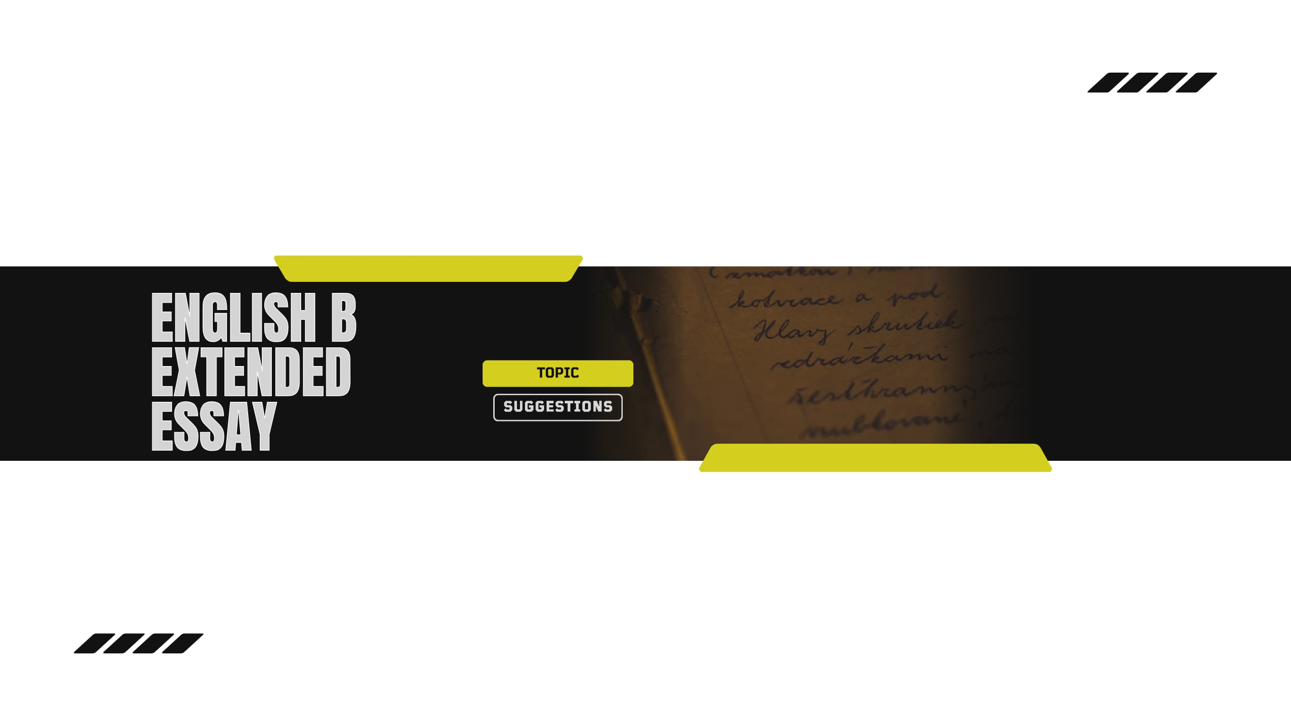 IB English B Extended Essay Topics | Topic Suggestions