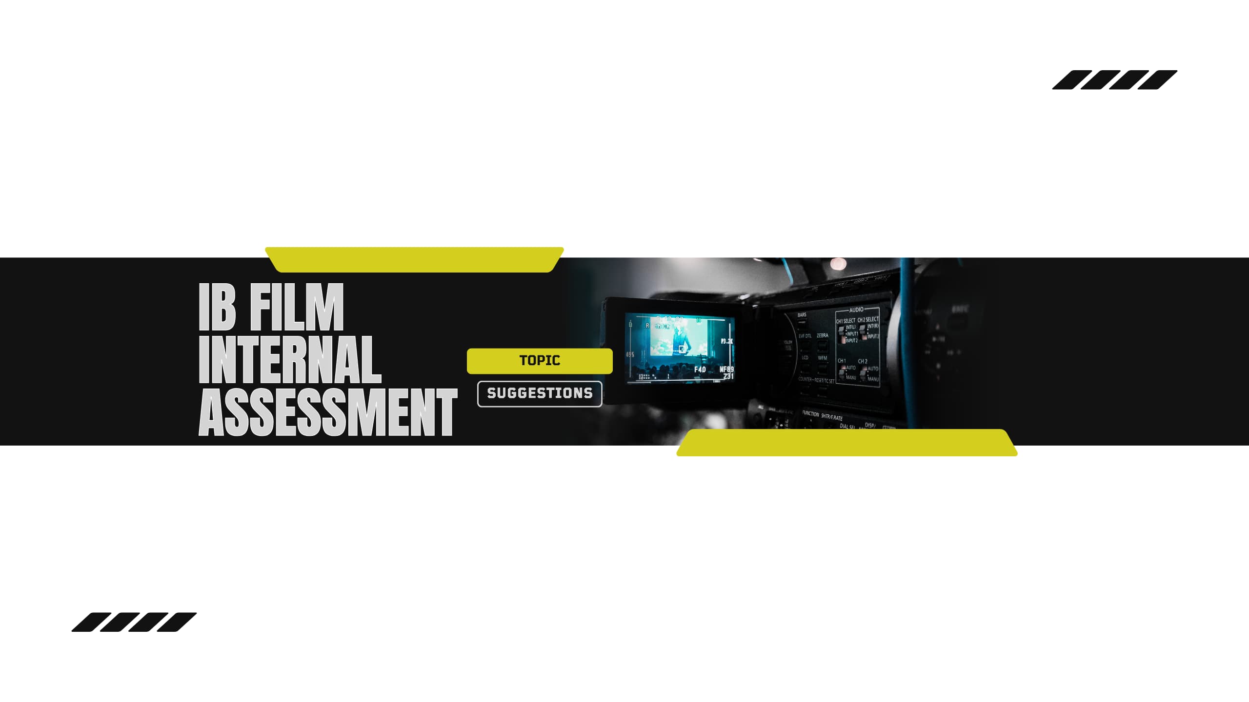 IB Film IA Topics | Topic Suggestions