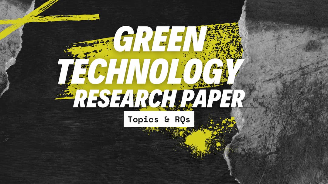 Green technology research paper topics | AI Topic Generator for ...